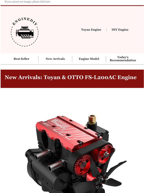 Enginediy: New Arrivals: Toyan & OTTO FS-L200AC Engine | Milled