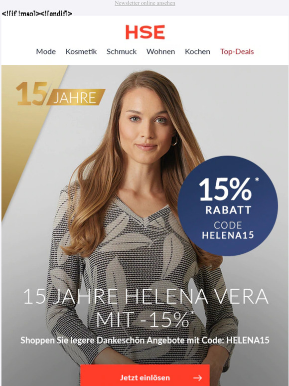 HSE24: Helena Vera: 15% Gutschein | Milled