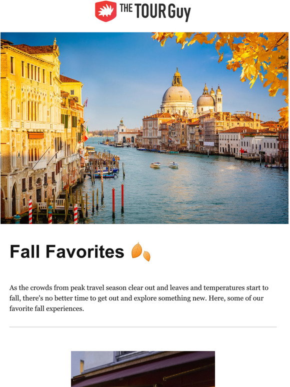 The Tour Guy: Our Favorite Fall Tours & Activities | Milled