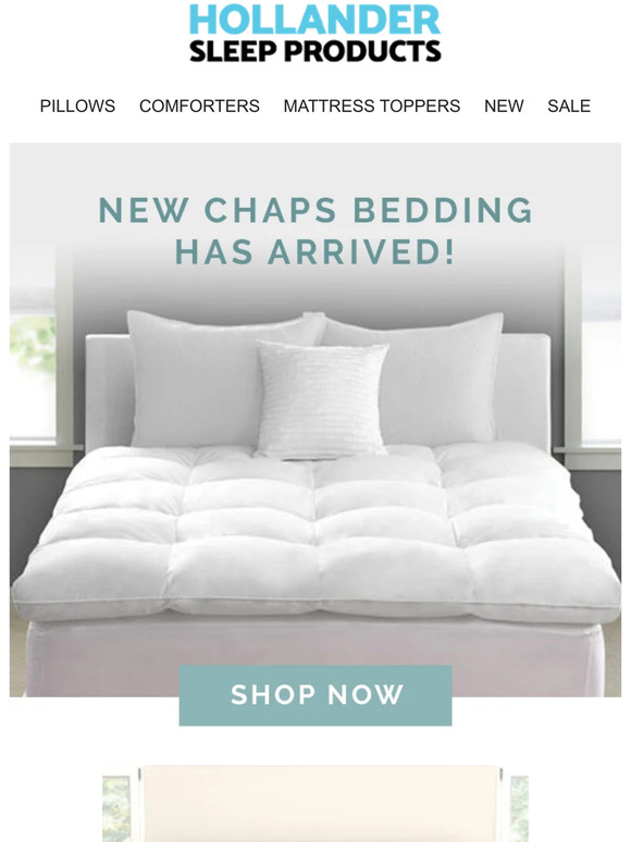 Hollander Sleep Products: NEW Chaps Bedding Arrivals Inside! | Milled