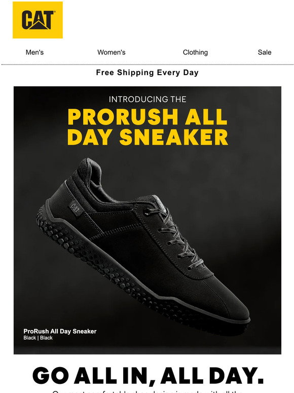 Cat Footwear: Introducing the ProRush All Day Sneaker | Milled