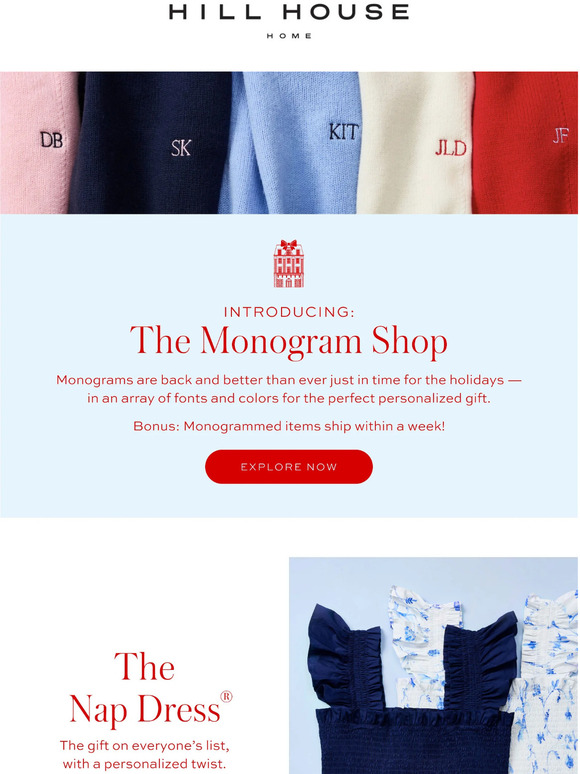 Hill House Home: Introducing: The Monogram Shop | Milled