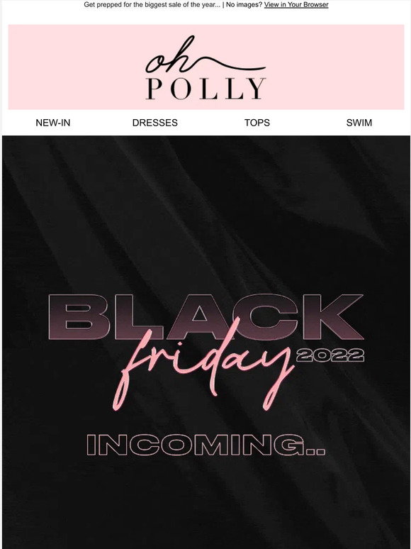 Oh Polly: Black Friday is coming… | Milled