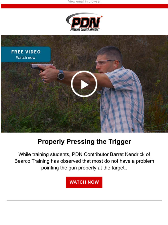 Personal Defense Network: Properly Pressing the Trigger | Milled