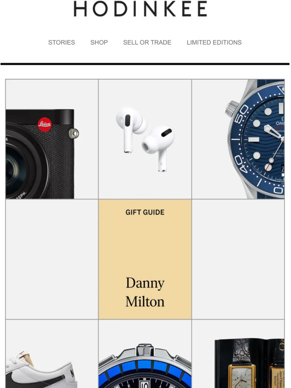 Hodinkee: The Hodinkee Gift Guide: Danny Milton's Picks Run The Gamut ...