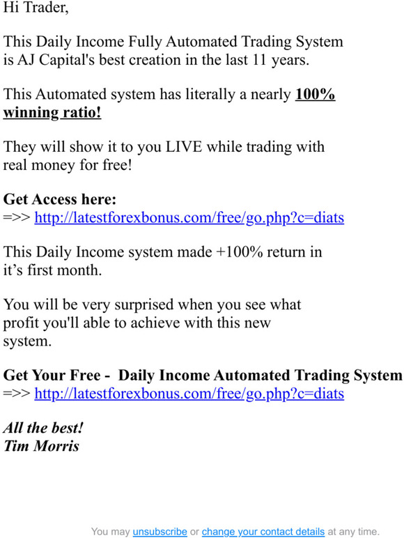 forexmt4indicators: [Free] Daily Income Automated Trading System | Milled