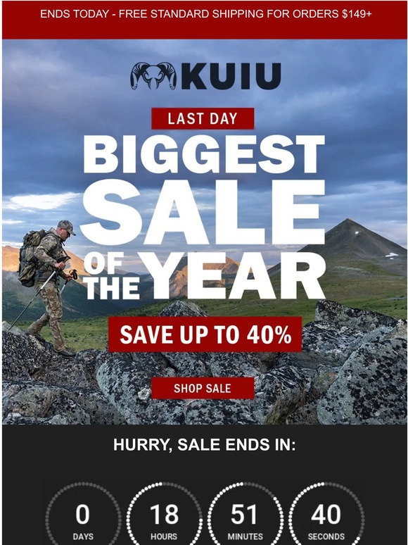 KUIU: Last Day To Save Up to 40% During Our Biggest Sale of the Year ...