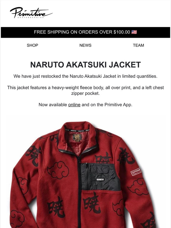 Primitive: [Restock] Naruto Akatsuki Jacket | Milled