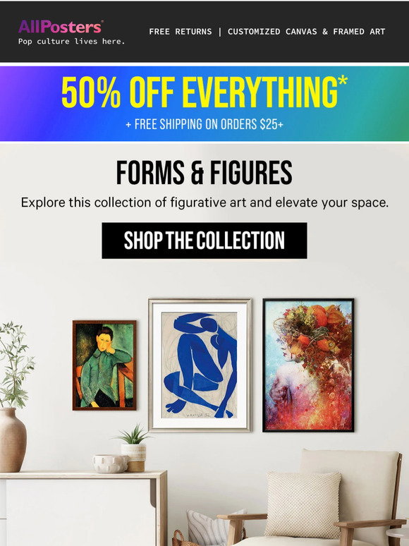 AllPosters: Elevate with figurative art. | Milled
