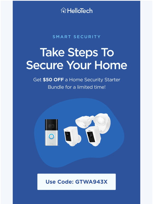 HelloTech: Get $50 Off a Home Security Starter Bundle | Milled