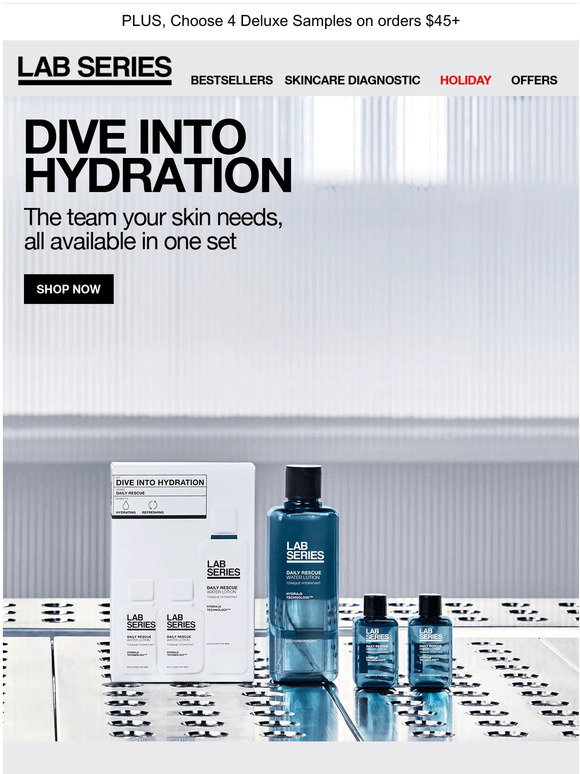 Lab Series: Dive Into Hydration | Milled