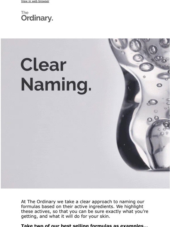 The Ordinary: Clear Science. | Milled