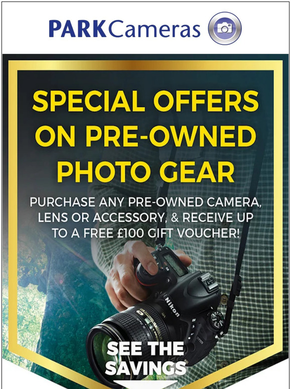 Park Cameras: Free gift voucher upon purchase of any used product at ...