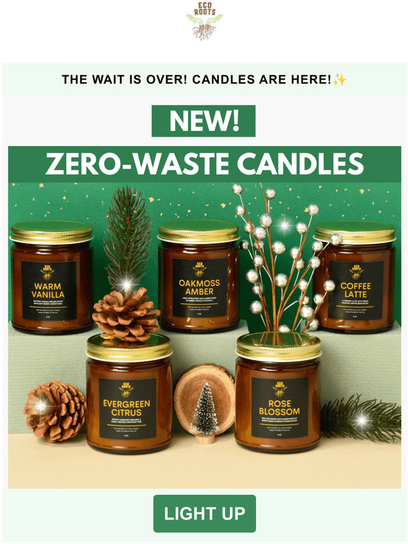 EcoRoots: NEW! Meet EcoRoots Candles | Milled