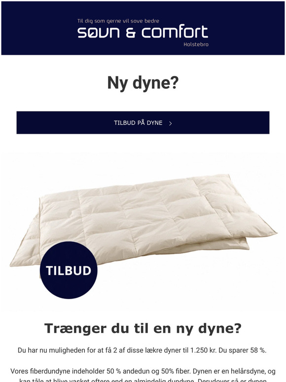 Søvn & Comfort: 🛏️ Ny dyne ? 🛏️ | Milled