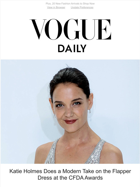 Vogue: Katie Holmes Does a Modern Take on the Flapper Dress | Milled