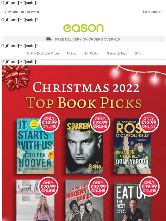 Easons: Limited Time Offer: Up to 50% off selected Non-Fiction | Milled