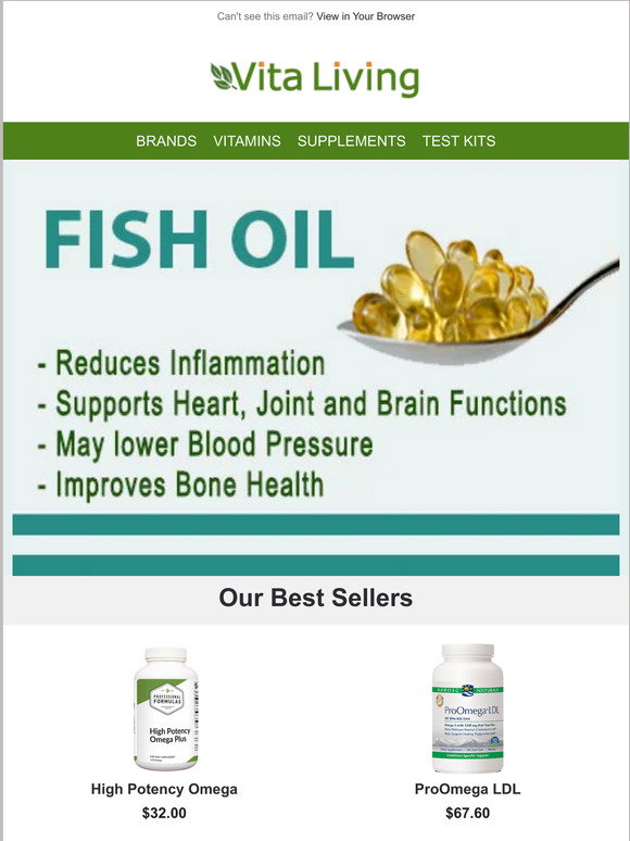 Vita Living: 10 Surprising Benefits Of Fish Oils | Milled