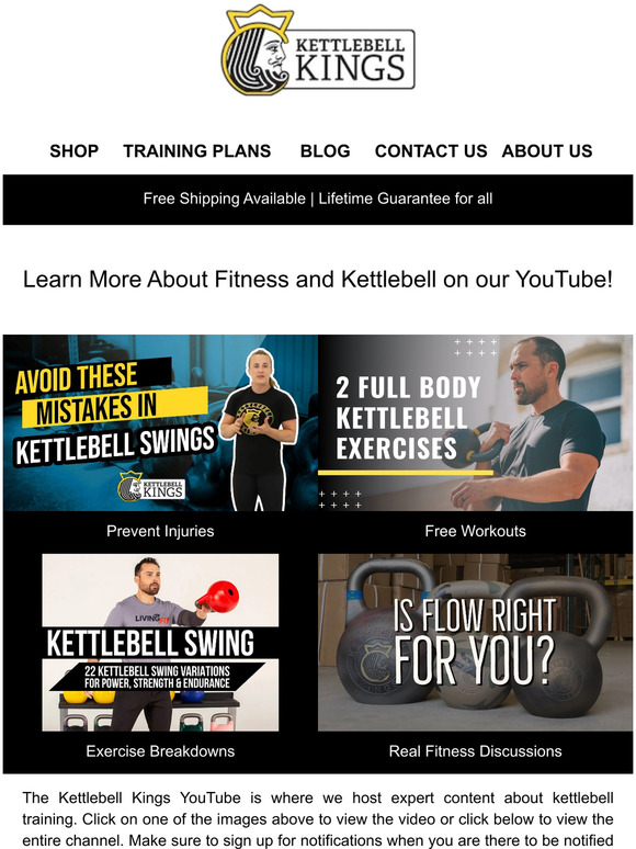 Kettlebell Kings: Kettlebell Kings YouTube | Free Workouts! | Milled