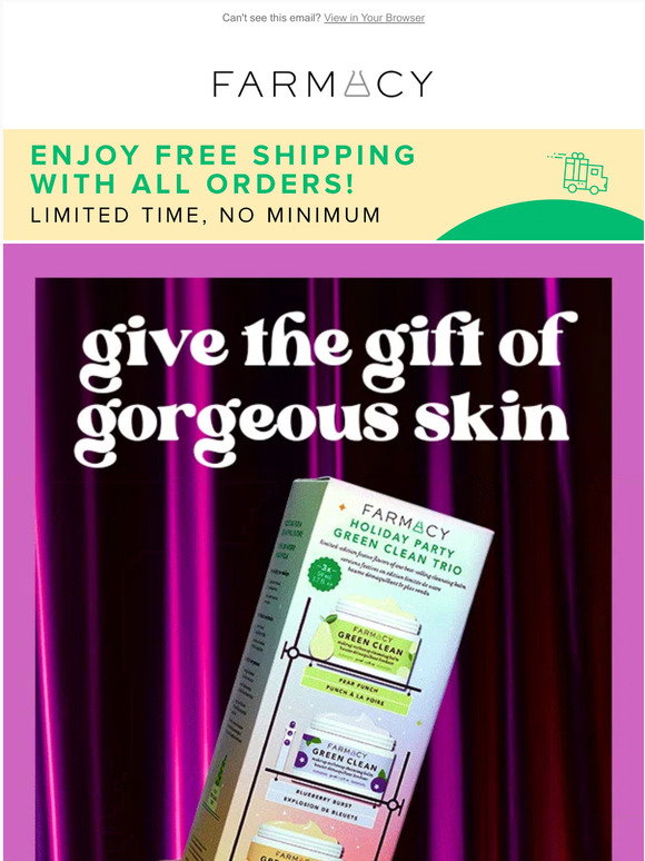 Farmacy Beauty: Glowing skin makes the best gift | Milled