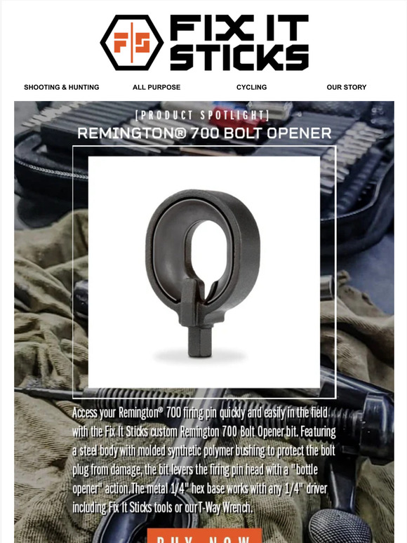 Fix It Sticks: Product Spotlight: REMINGTON® 700 BOLT OPENER🆕 | Milled