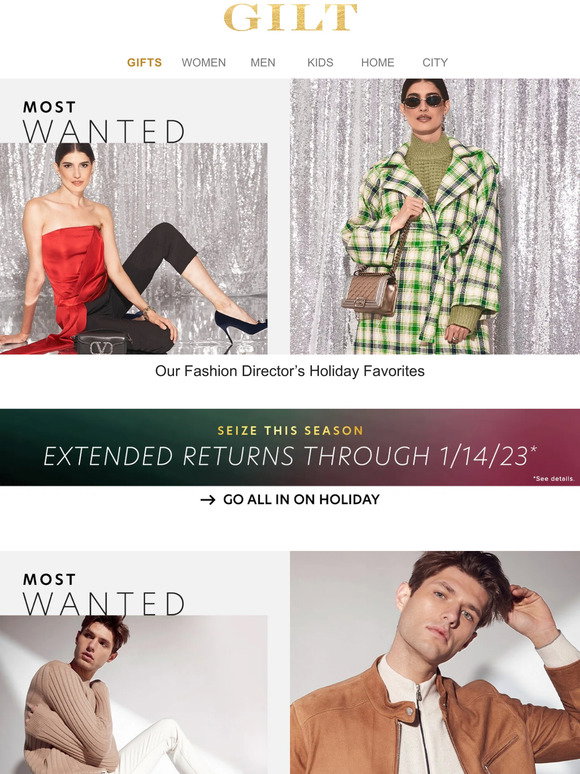 Gilt: Our Fashion Director’s Holiday Favorites 🎁 | Milled