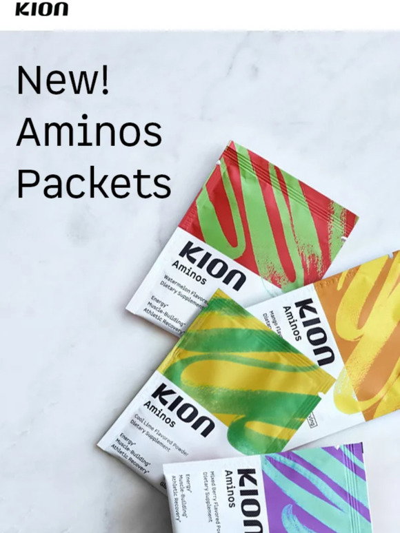 Kion: NEW: Aminos Packets are here! ⚡️ | Milled