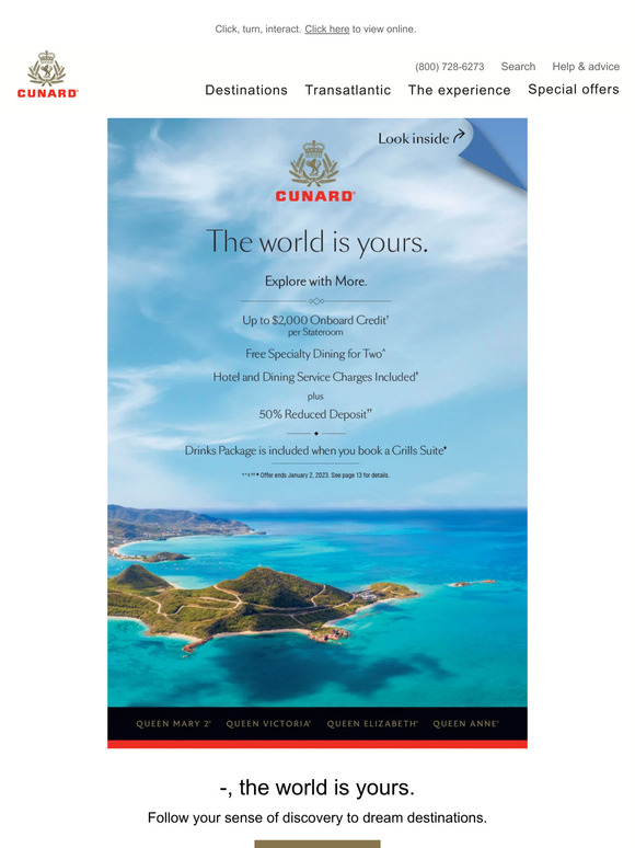 Cunard Cruises: Adventure is calling – are you ready? | Milled