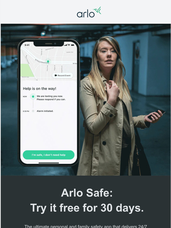 Arlo: Don't forget to try Arlo Safe: free for 30 days. | Milled
