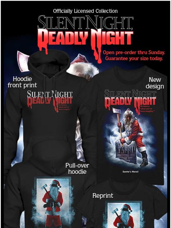 gutter garbs: New Silent Night, Deadly Night Is Here | Milled