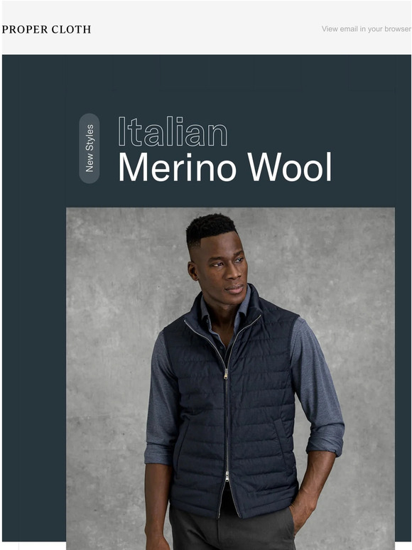 Proper Cloth: Next-Level Fabric: Reda Merino Wool | Milled