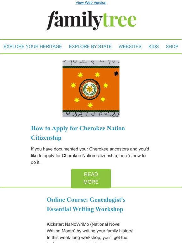 Family Tree Magazine: How to Apply for Cherokee Nation Citizenship | Milled