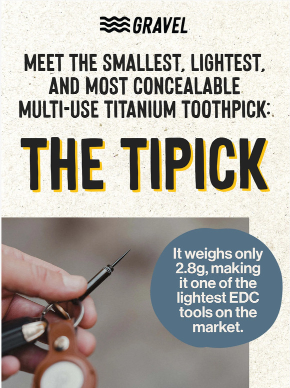 Gravel: The Gravel TiPick Launches Today! | Milled