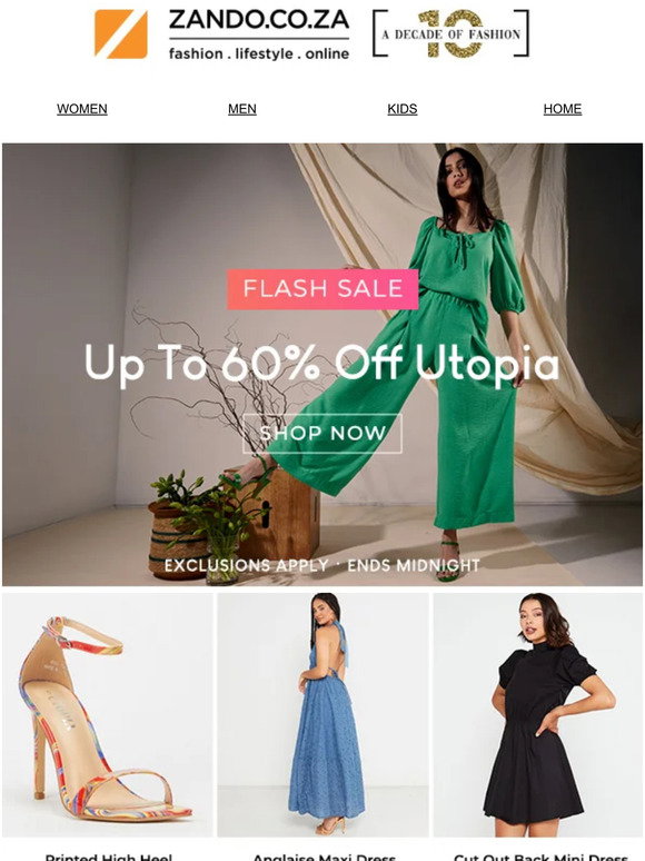 Zando: Have Fun on the ⚡ Flash Sale ⚡ on Utopia | Milled
