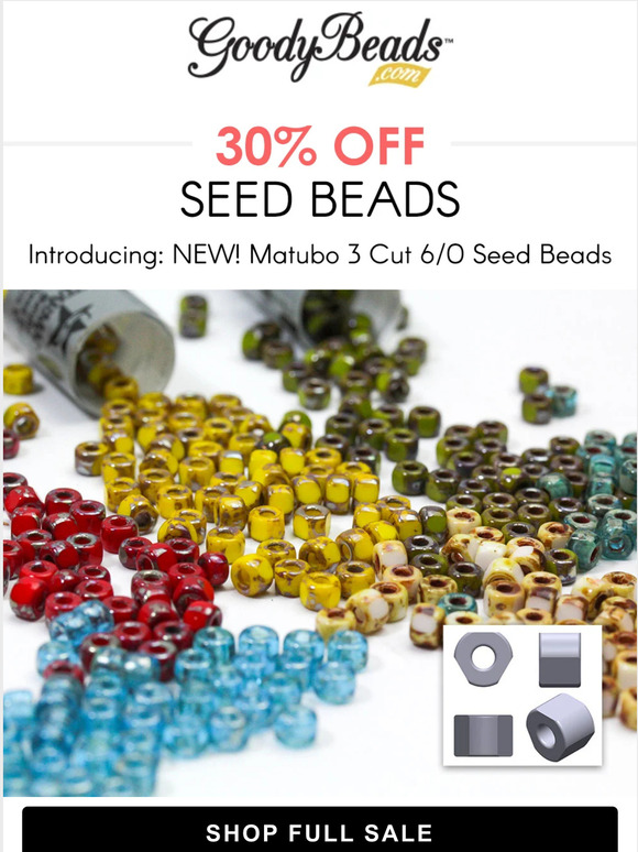 GoodyBeads: NEW Matubo 3 Cut Seed Beads! | Milled
