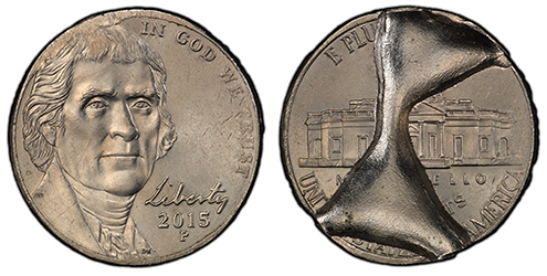 PCGS: Types of Struck-Through Error Coins | Milled