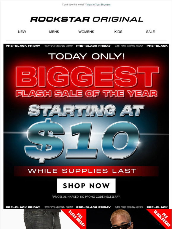 Rockstar Original: BIGGEST SALE OF THE YEAR: Starting as low as $10! 🤯 ...