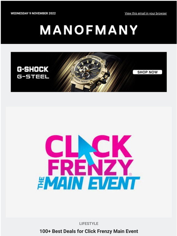 Man of Many: 100+ Best Deals for Click Frenzy Main Event 2022 & more ...
