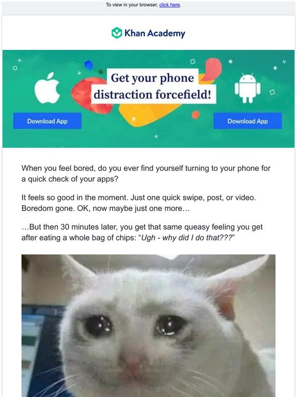 Khan Academy: Get your very own forcefield! | Milled