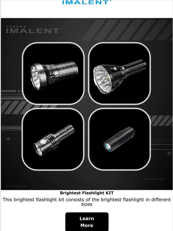 IMALENT: Brightest Flashlight KIT | Milled