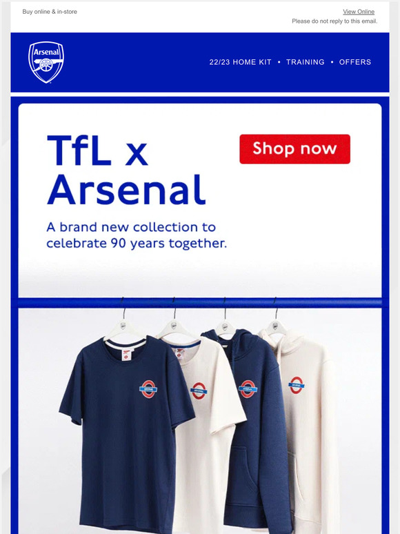 Arsenal: 🚇 Arriving now…The Arsenal x TfL Collection | Milled
