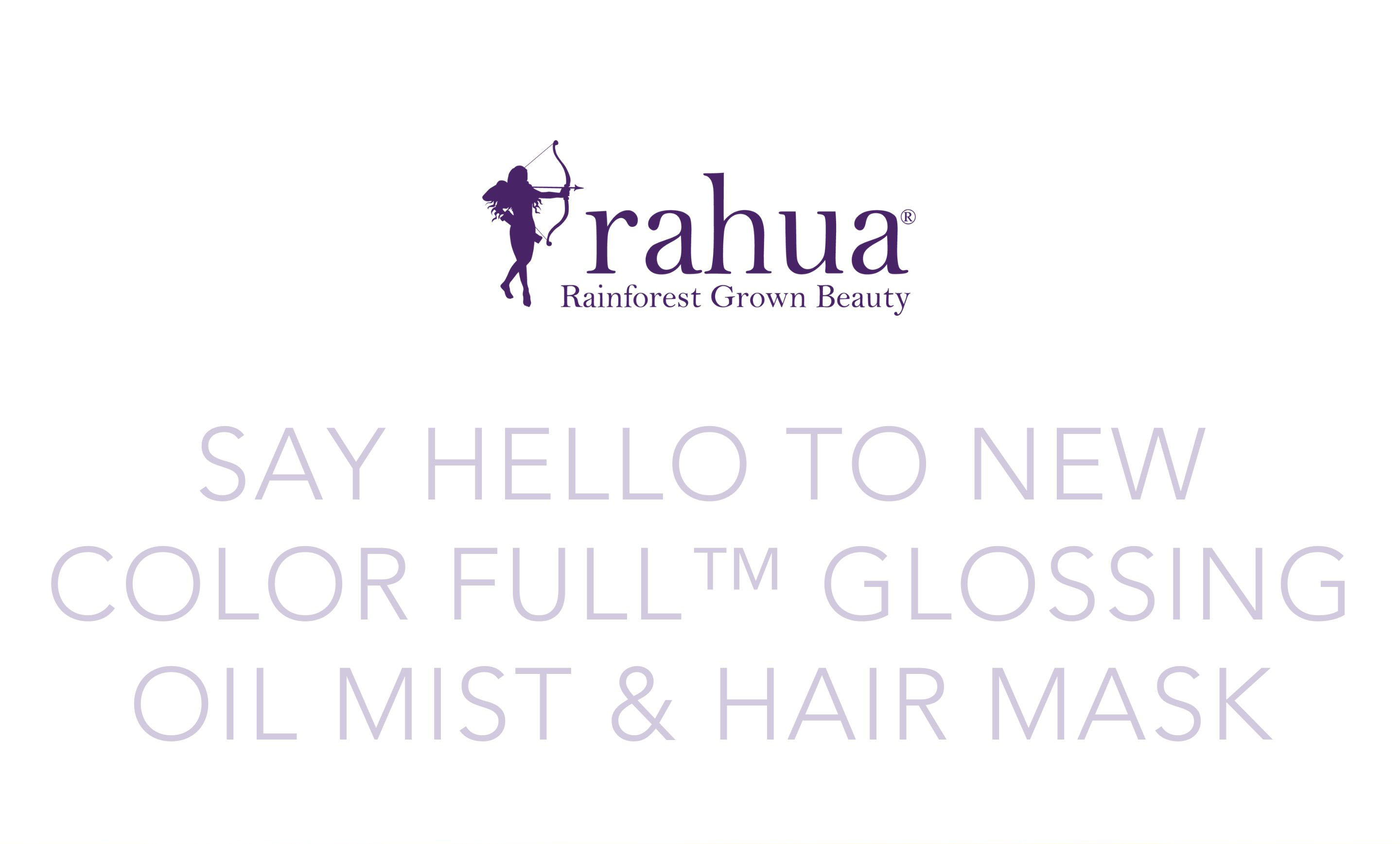 rahua: Introducing New Color Full Glossing Oil Mist & Hair Mask 💜 | Milled