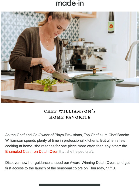 Made In: Chef Brooke Williamson’s Favorite Pot | Milled