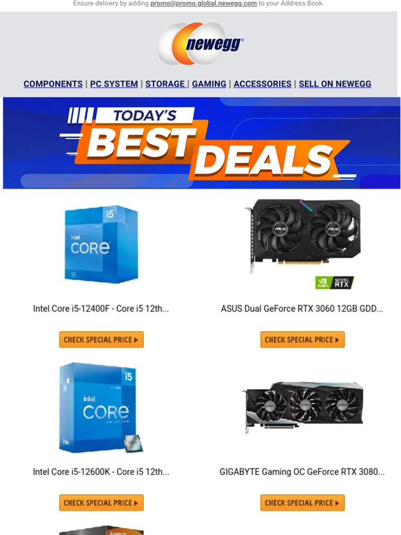 Newegg: Update Your Shopping List 📝 | Milled