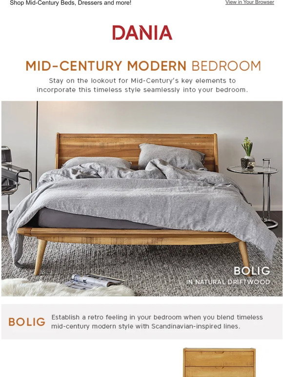Dania Furniture: Your Mid-Century Modern Bedroom | Milled