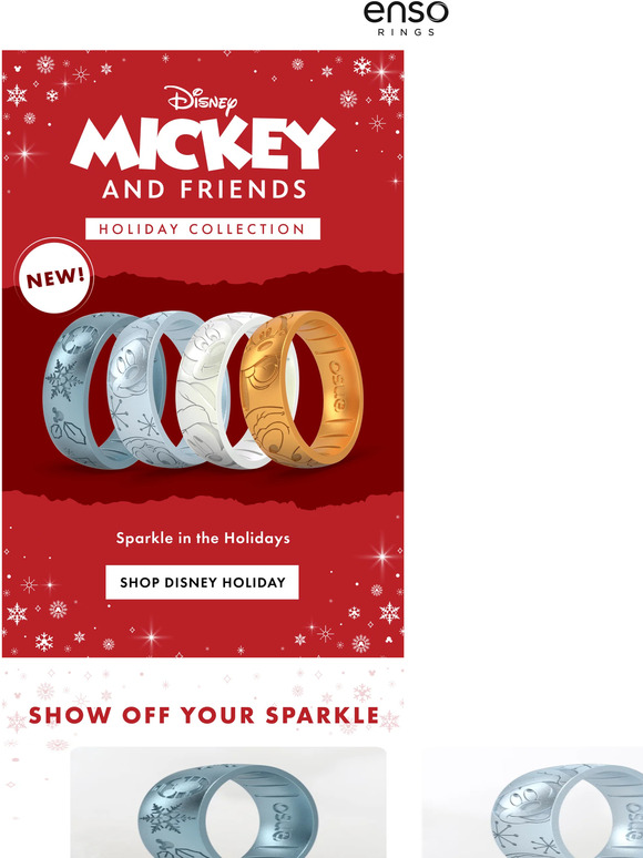 Enso Rings: NEW Disney Holiday Rings | Milled