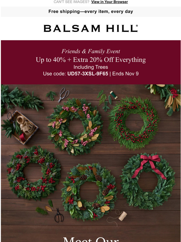 Balsam Hill: ALL NEW! Fresh Holiday Greenery | Milled