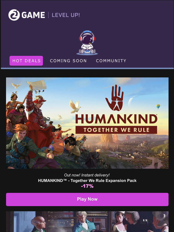 2Game: 🌏 Unite HUMANKIND with the Together We Rule Expansion Pack! Out ...