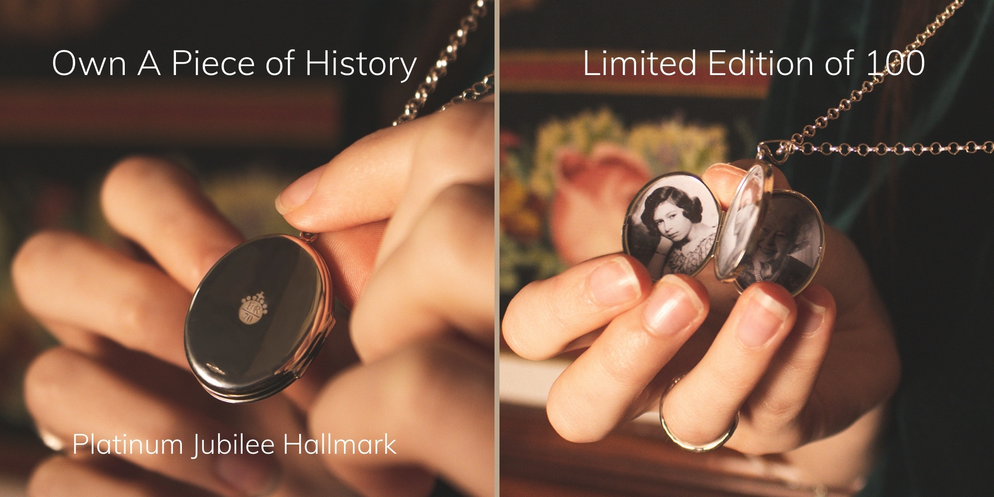 Lily Blanche: 👑 NEW: Queen Elizabeth II Locket - Jubilee Hallmark | Milled