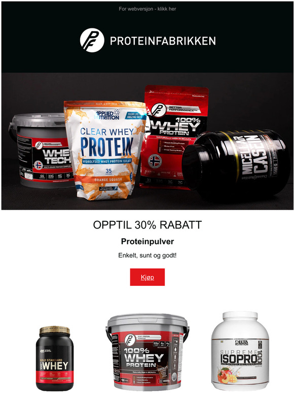 Proteinfabrikken: Kjøp Whey Gold Standard 2 kg - få Amino Energy | Milled